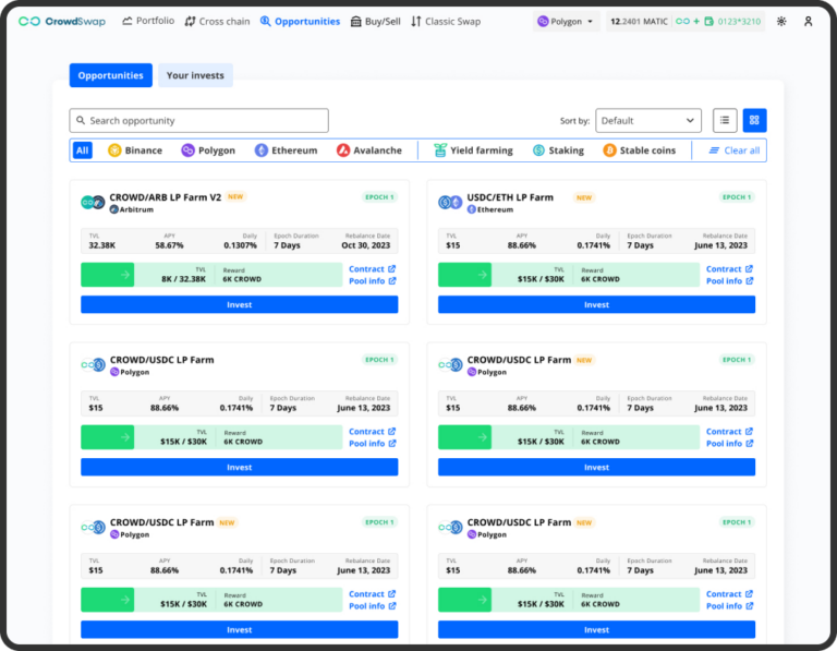 Products - CrowdSwap