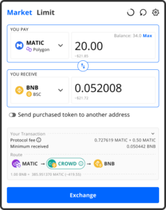Products - CrowdSwap