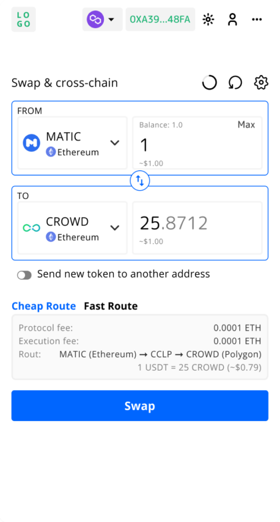 CrowdSwap for projects - CrowdSwap